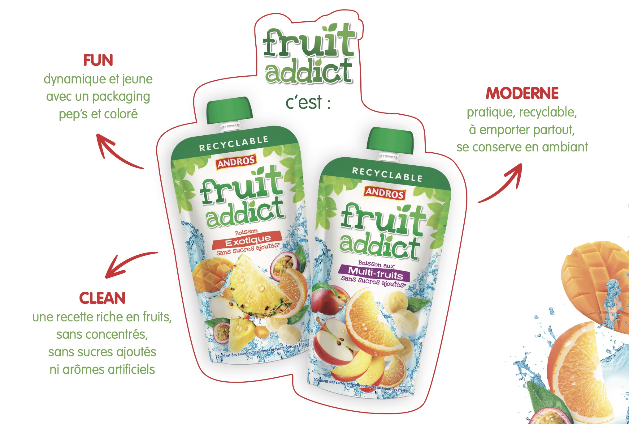 Fruit Addict, la première boisson en gourde recyclable - La veille des ...