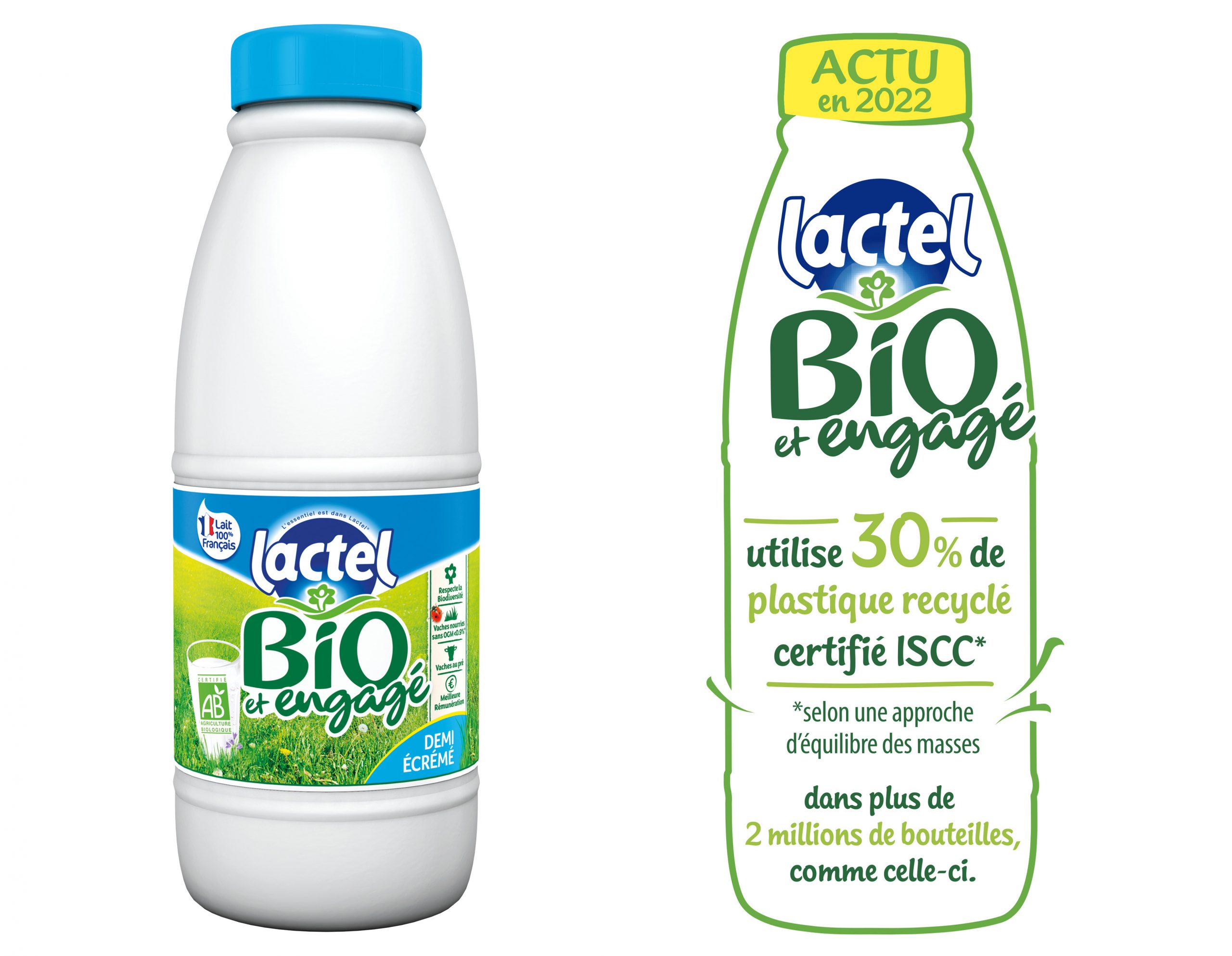 C est Quoi Cette Nouvelle Bouteille De Lait Lactel Bio Engag 