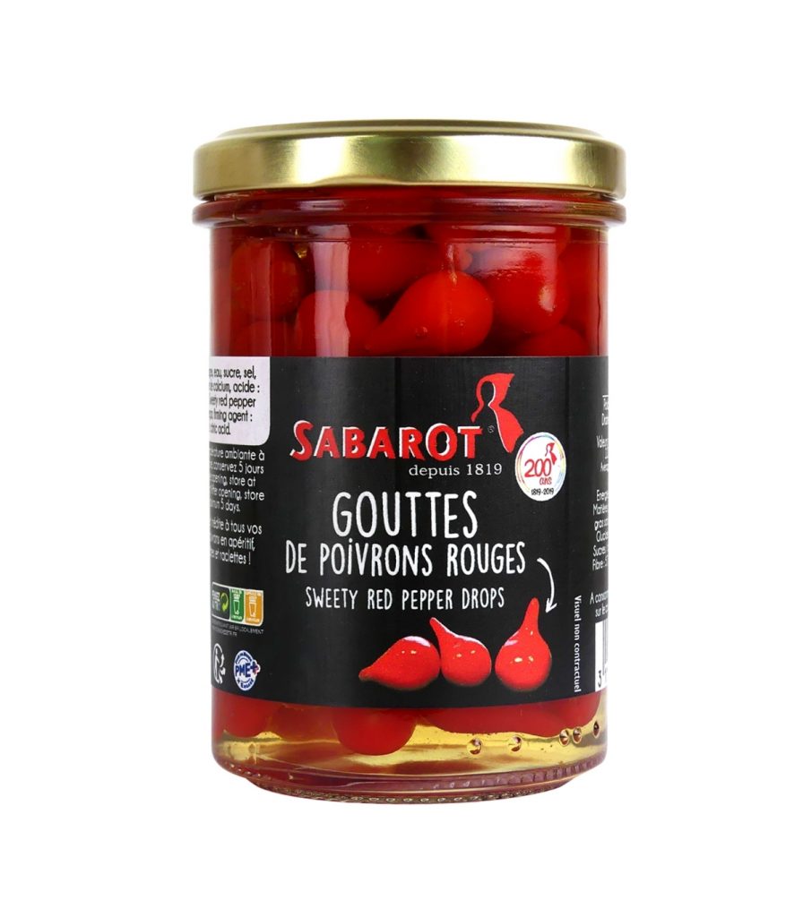 Les gouttes de poivrons de Sabarot - La veille des innovations alimentaires
