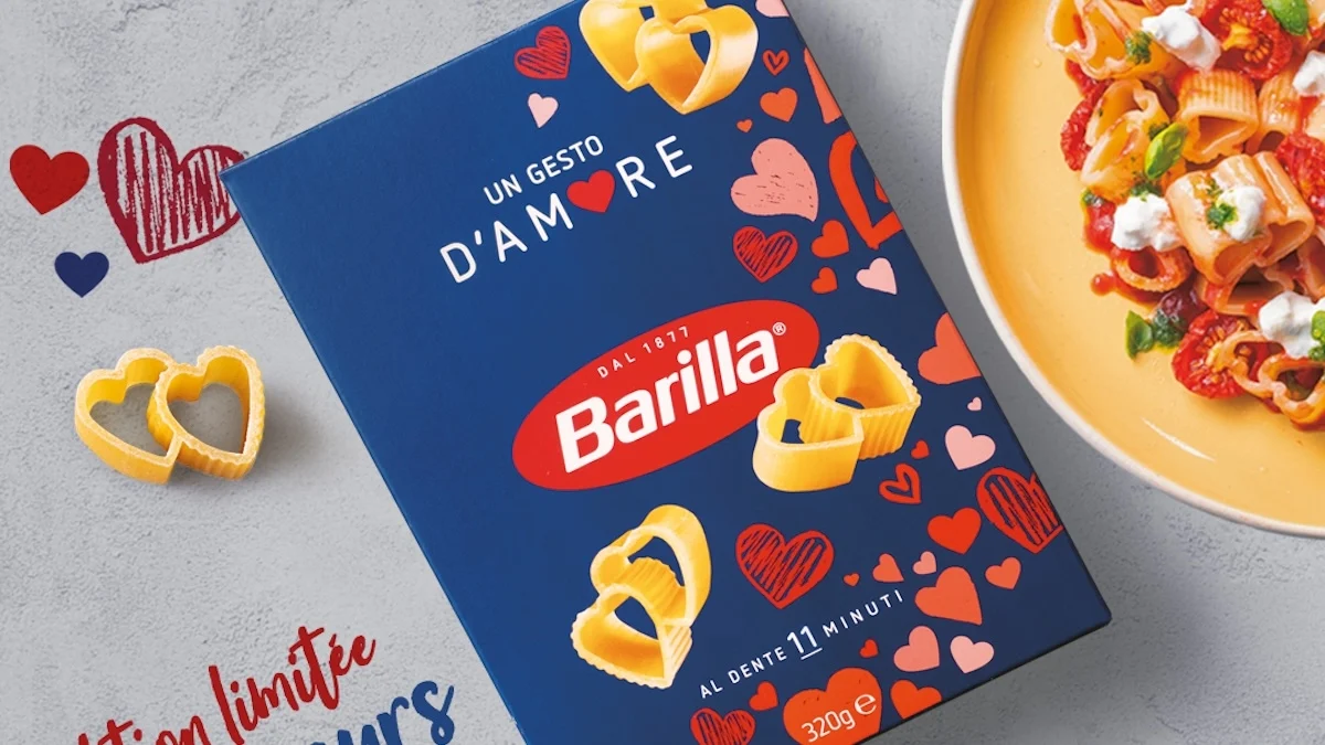 Barilla propose ses pâtes en forme de coeur - La veille des innovations ...