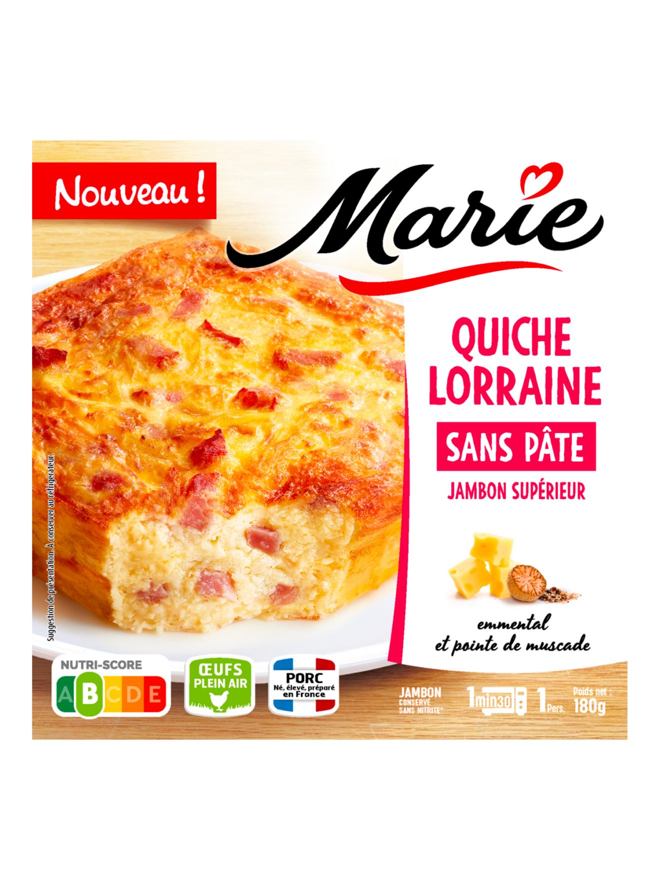 Marie décline la quiche sans pâte en version lorraine et 3 fromages ...